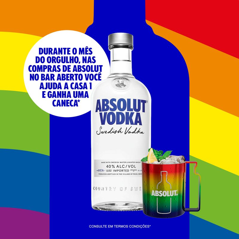 Kit Pride Absolut Regular 750ml + Caneca - Bar Aberto