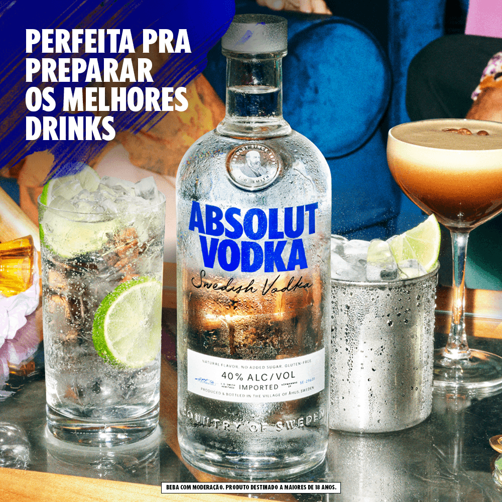 Kit 2 Vodka Absolut Regular 1L - Bar Aberto